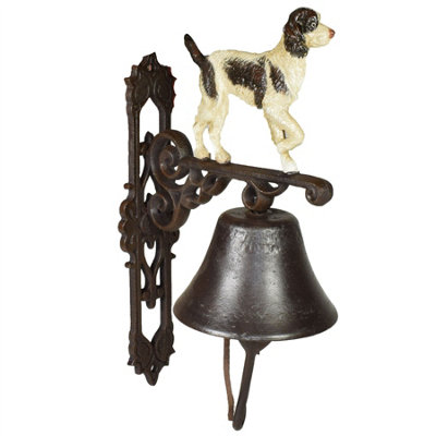 Springer Spaniel Dog Bell Cast Iron Sign Plaque Door Wall Fence Gate ...
