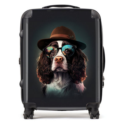 Springer Spaniel Dog Splashart Suitcase - Large | DIY at B&Q