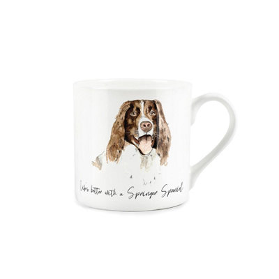 Springer Spaniel Mug - Lifes Better with a Springer Spaniel Bone China ...