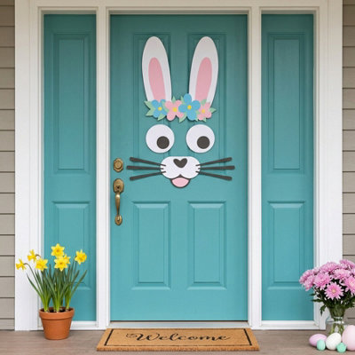 Springtime Easter Bunny Door Decoration