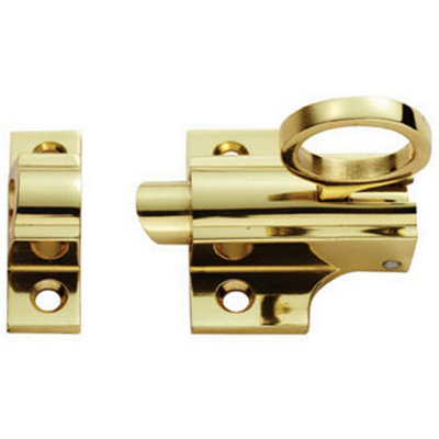 Sprung Fanlight Window Catch 33mm Fixing Centres Polished Brass Loft ...