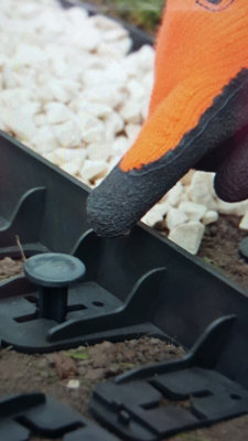 Spudulica 10 pieces/7.5 metres Flexible Garden Edging Green 45mm Height ...