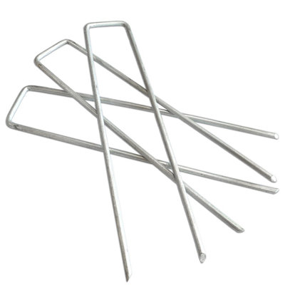 Spudulica 6" Garden Pegs U Shaped Pins for Weed Membrane, Artificial ...