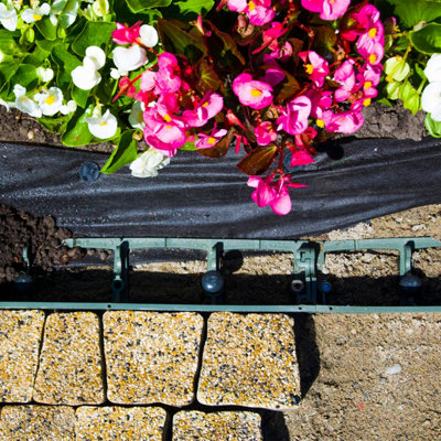 Spudulica HD Garden Edging Black Garden Border system for Paths ...