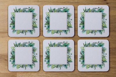 Square Botanical Border (Coaster) / Default Title | DIY at B&Q