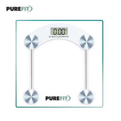Square Digital Scale Healthy BMI Weighing Transparent Bathroom Scale
