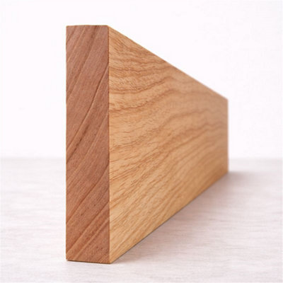 Square Edge American Ash Skirting Board (Unoiled) - 95mm (H) x 19mm (T ...