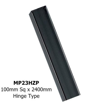 Square Flat Top Concrete-In Posts, Hinge - Solid Steel - L10 x W10 x ...