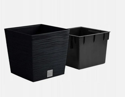 Square FURU Style Look Planter Tall Flower Plant Pot Indoor Outdoor ...