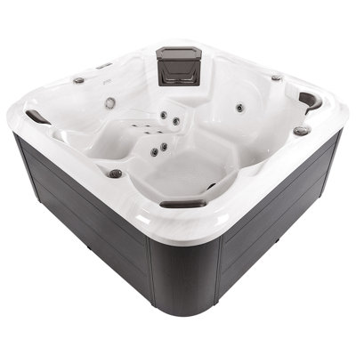 Square Hot Tub with LED White TULAROSA