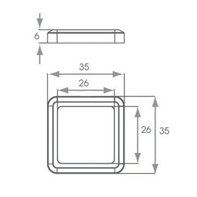 Square LED Plinth Light Kit with Natural White Spotlights for Kitchen ...