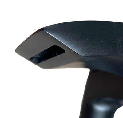 Square Matt Black Bath Mixer Shower Waterfall Tap Deck Mounted + Riser Rail