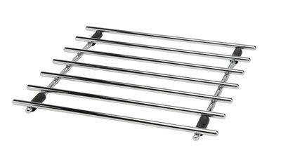 Square Metal Trivet for Kitchen Worktops Set Cooking Chrome Steel - 25 ...