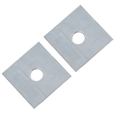 Square Plate Washer M12 50mm x 50mm Galvanised Timber Wood Fastener 2PK