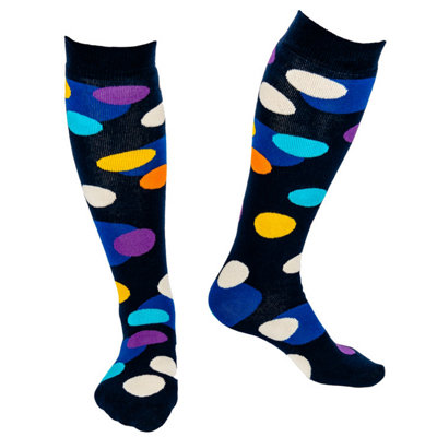 Squelch Adult Wellie Socks One Size Spots