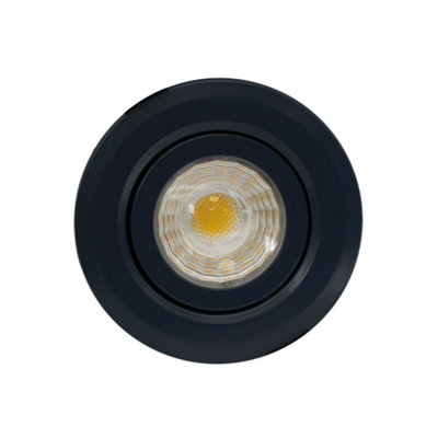 Squid Ink Blue 6W LED Downlight - 3K Warm White - Dimmable & Tilt IP44 ...
