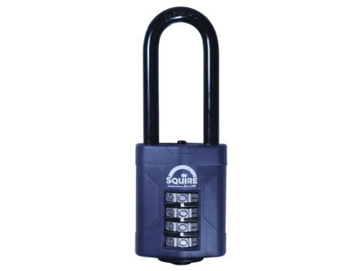 Squire CP50/2.5 Heavy-Duty Combination Padlock with Extra Long Shackle ...