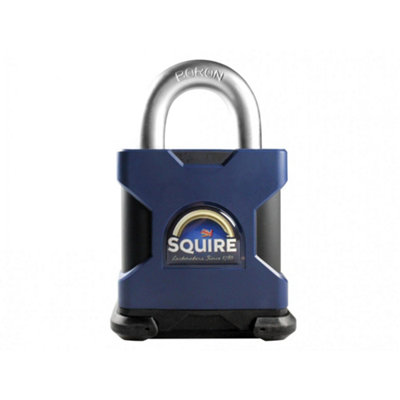 Squire Stronghold Solid Steel Padlock Multi Colour (65mm CEN5, Boxed)