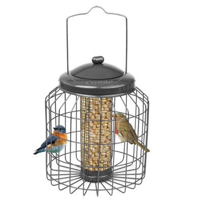 Squirrel Proof Hanging Bird Nut Peanut Feeder Heavy Duty Garden Wild Birds