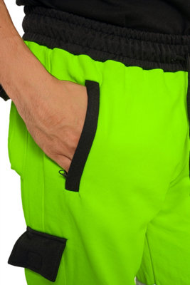 SSS Hi Viz Trouser High Visibility Mens Work Trouser Safety Fleece Worker Pants Reflective ...