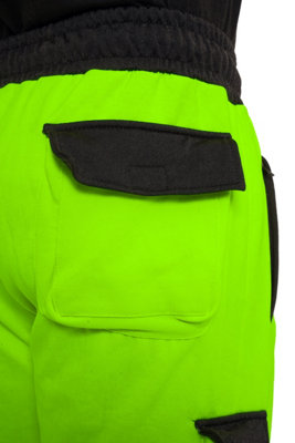 SSS Hi Viz Trouser High Visibility Mens Work Trouser Safety Fleece Worker Pants Reflective ...