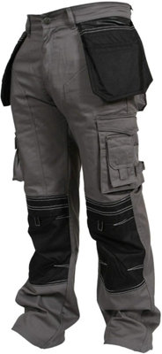 SSS Mens Work Trousers Cargo Combat Workwear Pants Holster Pockets ...