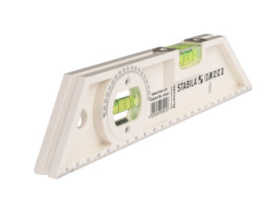 Stabila 104 Level and Angle Measuring Tool - 25cm Precision Spirit Level
