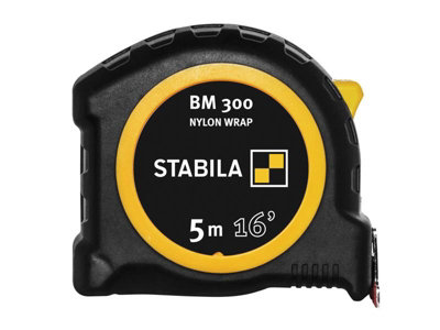 Stabila 19576 BM 300 Robust Pocket Tape 5m/16ft (Width 27mm) STB19576