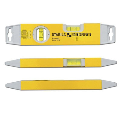 STABILA 70T TORPEDO LEVEL MULTI COLOUR (25CM)
