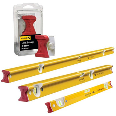 Stabila R-Type 3 Piece 60-180cm Builders Pro Spirit Levels +Replacement ...