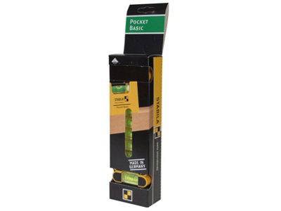 STABILA Spirit Level Basic Pocket Yellow Two Side Measuring Mini Level ...