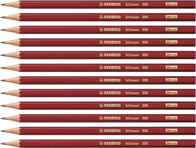 STABILO Schwan-Graphite Pencil -- Pack of 12 - 2H