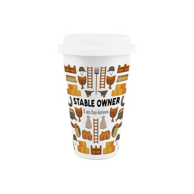 Stable Owner Ceramic Travel Mug - Novelty Yard Owner Stable Hand/Groom ...