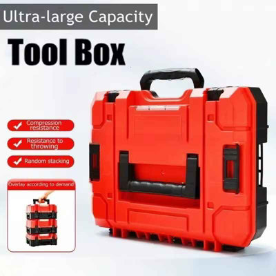 Stackable Plastic Tool Box , Portable Hardware Organizer for ...