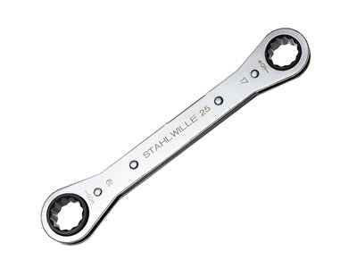Stahlwille 10 x 11mm Ratchet Ring Spanner for Precision Fastening