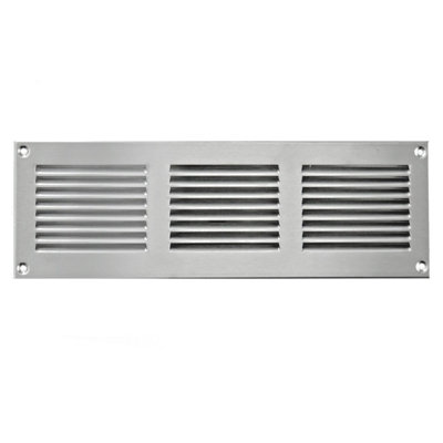 Stainless Steel Air Vent Grille 300mm x 100mm with Fly Screen