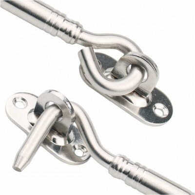 Stainless Steel Cabin Hook Heavy Duty 205mm Gate Latch Lock for Shed ...