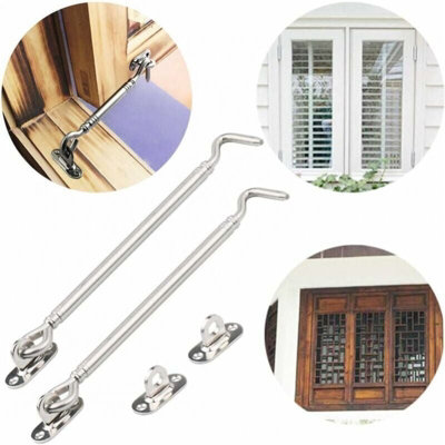 Stainless Steel Cabin Hook Heavy Duty 205mm Gate Latch Lock for Shed ...