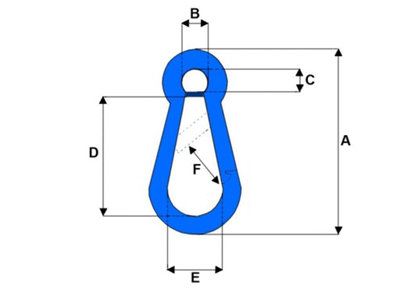 Stainless Steel Carabiner Clip Snap Hook with Bar 13MM (Wire Rope ...