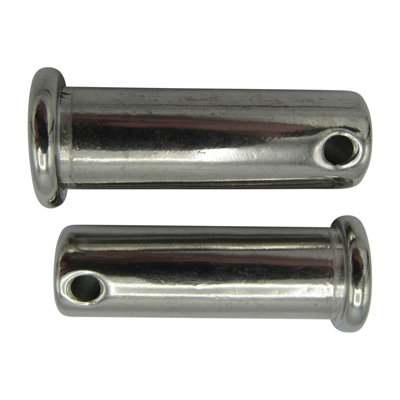 Stainless Steel Clevis Pins 9.5MM x 30MM with Hole x2 (Flat Head ...