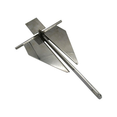 Stainless Steel Cruising Anchor 5KG (Crown Fluke Marine Boat Sand Mud ...