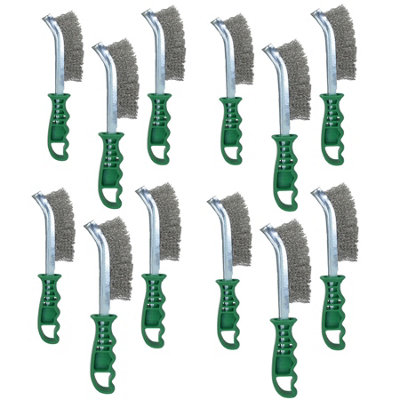 Stainless Steel Curved Wire Brush Rust Removal Cleaning Hand / Spid ...