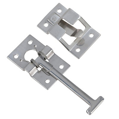 Stainless Steel Door Retaining Hook and Catch Plate Trucks Caravans ...