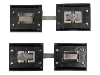 Stainless Steel Door Retaining Latch X2 (Motorhome Truck Caravan Hook ...
