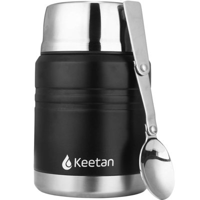 Stainless Steel Food Flask 500ml Vacuum Insulated Thermal Soup Jar ...