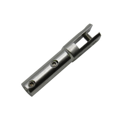 Stainless Steel Fork Terminal with Grub Screws - For 4MM Wire Rope ...