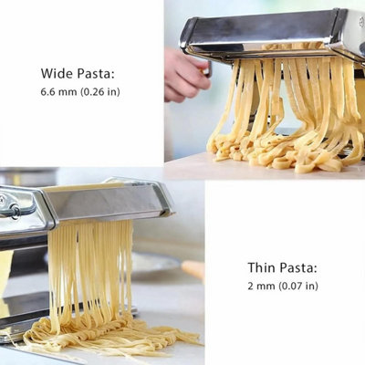 Stainless Steel Fresh Pasta Maker Lasagne Spaghetti Noodle Tagliatelle Machine