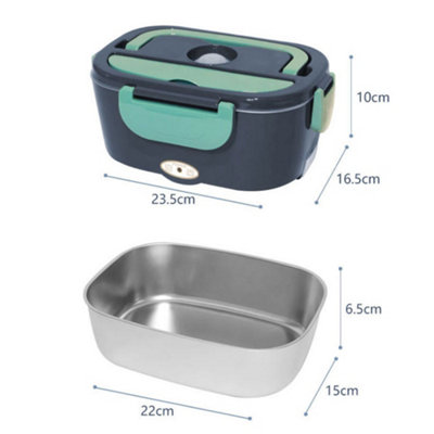 Stainless steel insulation car mounted electric heating bento box