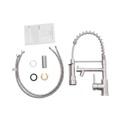 Stainless Steel Kitchen Faucet Kitchen Tap Mixer Tap with Pull Down ...