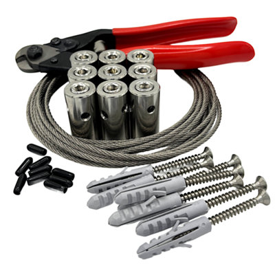 Stainless Steel Lattice Trellis Kit B - 3M x 2M Wire Rope / Cable ...